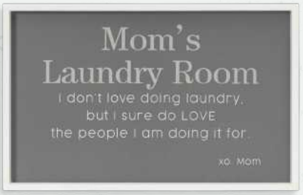 Laundry Room Sign – Family Flowers Inc